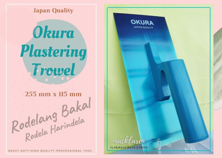Okura Plastering Trowel Rodelang Bakal Rodela Harindela - Japan Quality ...
