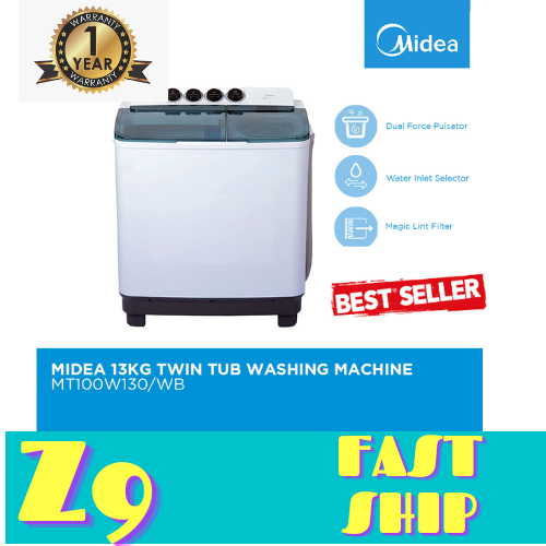 Midea 13.0kg Semi Auto Washing Machine *NEW* (13KG) | Lazada