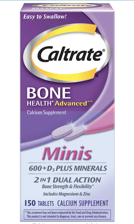 Caltrate Minis 600 Plus D3 Plus Minerals Calcium and Vitamin D ...