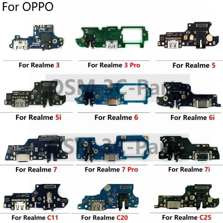 USB Charging Board for Realme 5 6 7 8 Pro 5i 6i 7i C11 C12 C15 C25 C25s C20 C21 C21Y C25Y C30 ...