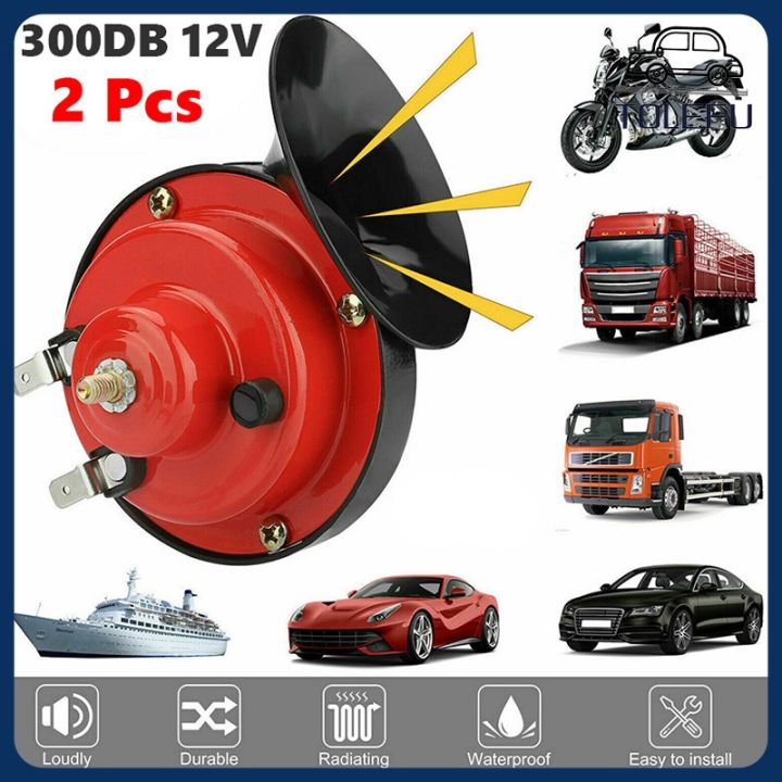 12v Universal Car Dual Tone Car Snail Horn 2pcs Super Loud Horn ... 12v Universal Car Dual Tone Car Snail Horn 2pcs Super Loud Horn ...
