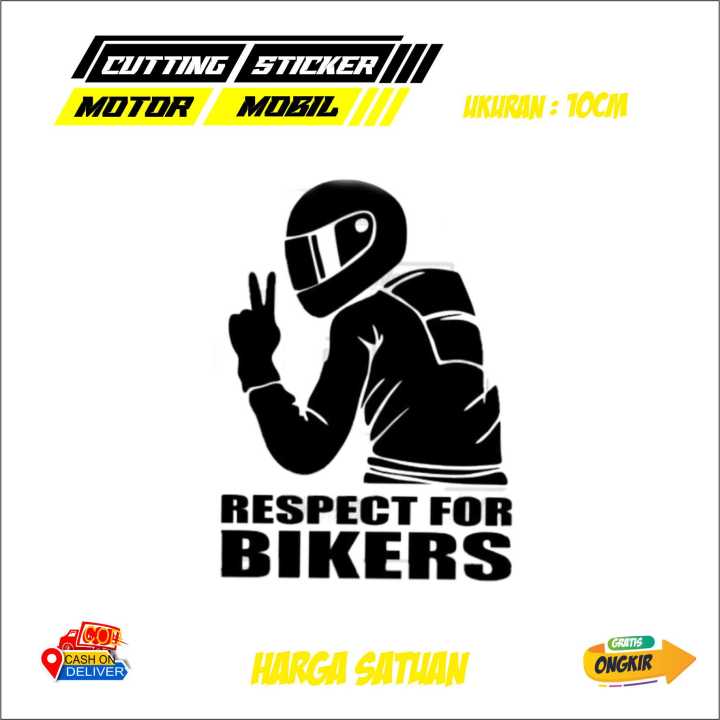 STIKER MOTOR STICKER RESPECT FOR BIKERS | Lazada Indonesia