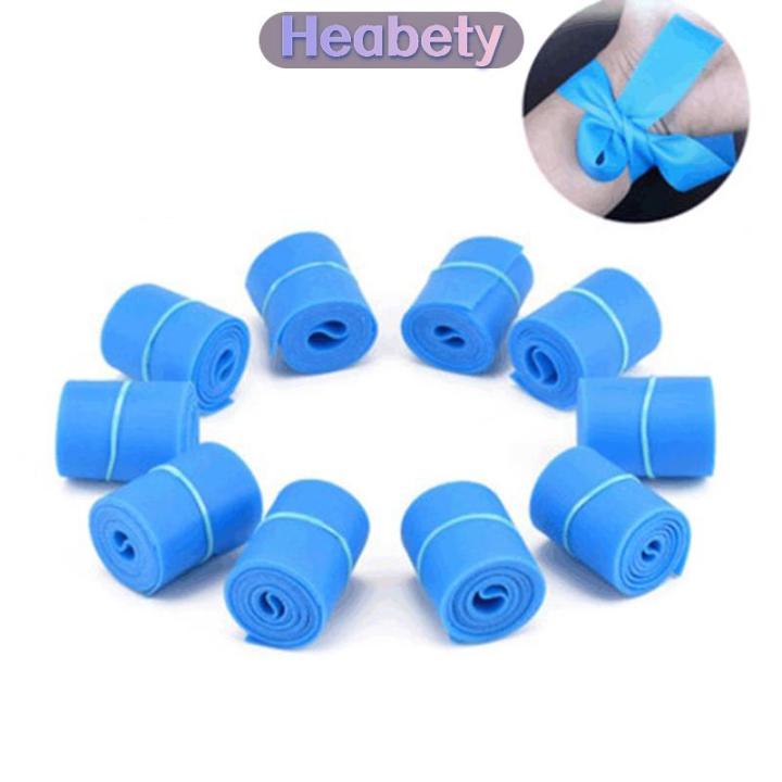 Heabety 10 Rolls First-Aid Disposable-Tourniquets Latex-Free Tourniquet ...