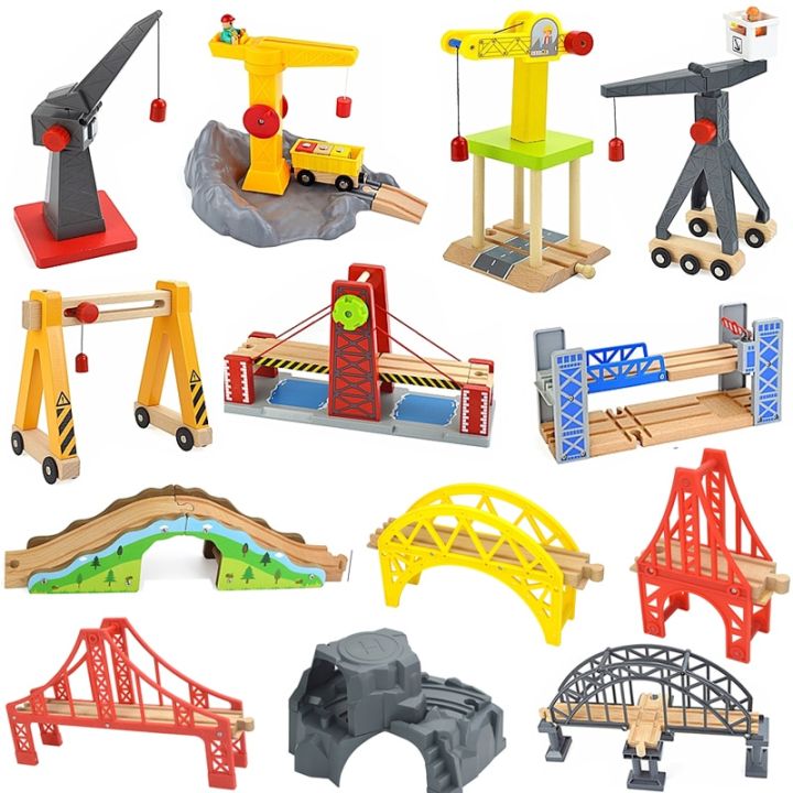 Wooden Train Track Racing Railway All Kinds of Bridge Track Accessories ...