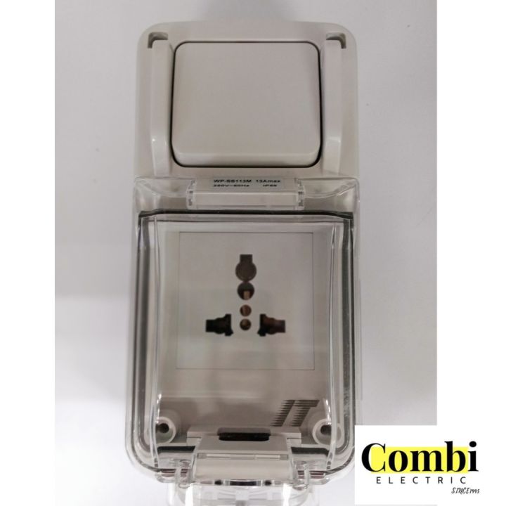 WEATHER PROOF 13A SWITCHED SOCKET OUTLET / 13A UNIVERSAL SWITCHED ...