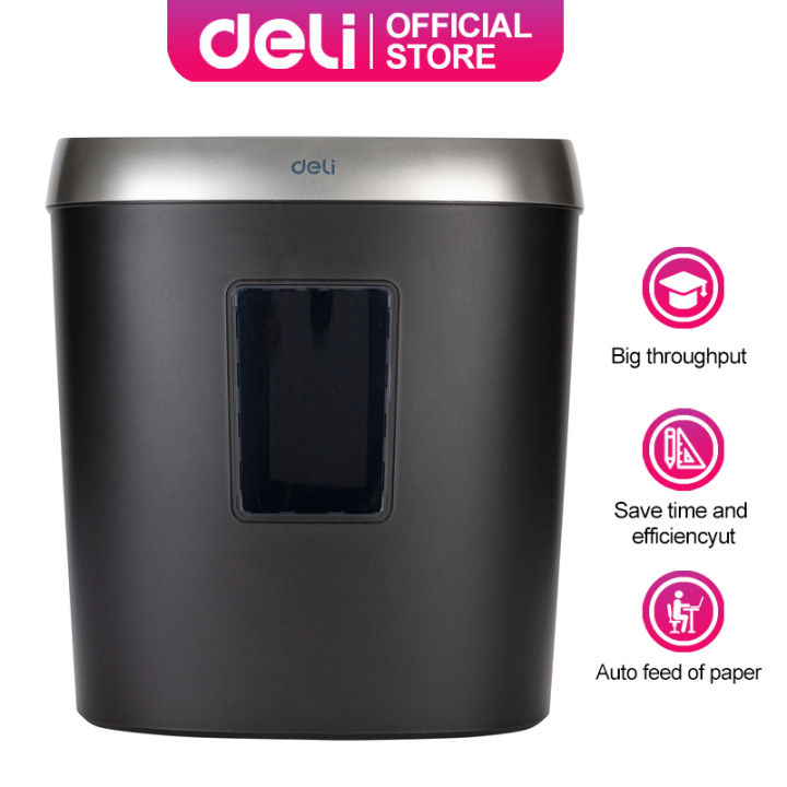 Deli 17L Paper Shredder Machine Can Shred Staples Automatic Paper Shredder Machine for School ...