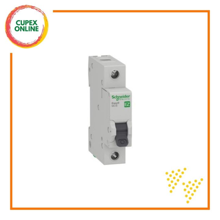 Schneider Electric Easy9 16A 1 Pole MCB 6kA Type C | Lazada