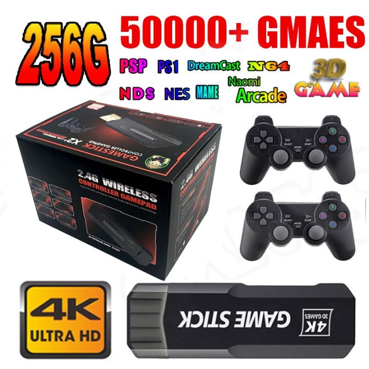 Game Stick GD10 Original X2 256G 50000 Games With Dual Controller For ...