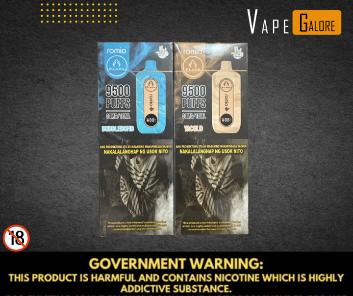 Flava Romio 9500 Puffs Rechargeable Type C Disposable Vape Authentic ...