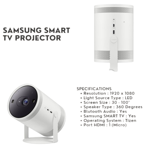 SAMSUNG PROJECTOR SMART TV | SP-LSP3BLA | proyektor mini untuk hp ...