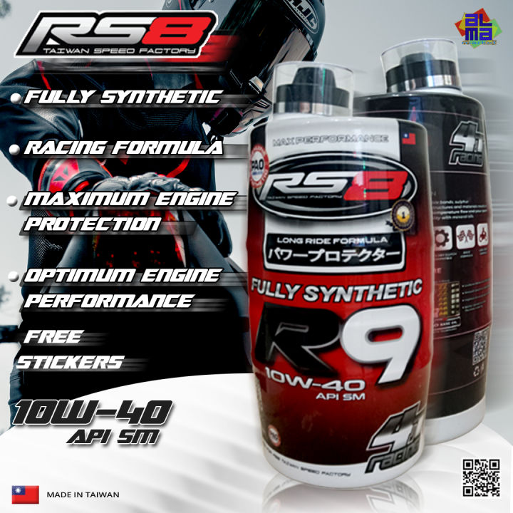 RS8 R9 FULLY SYNTHETIC 10W-40 (1L) | Lazada PH