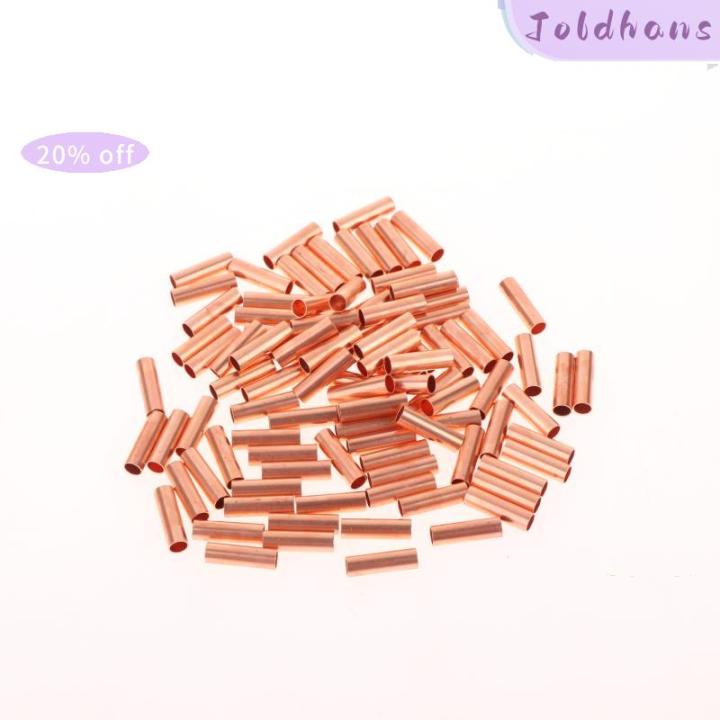 Joldhans 100PCS Small Tube Electrical Wire Connectors Kit Copper Tube ...