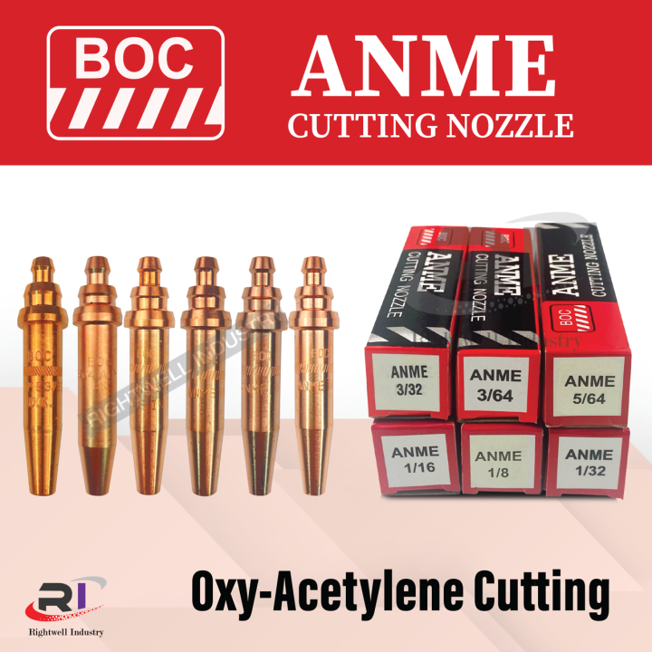 BOC ANME Cutting Nozzle for Oxy-Acetylene Torch – Sizes 1/32” to 1/8 ...