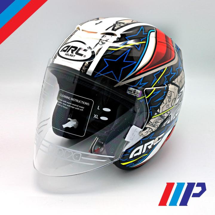 ARC Ritz AR4 Black (Stars) Special Helmet | Lazada