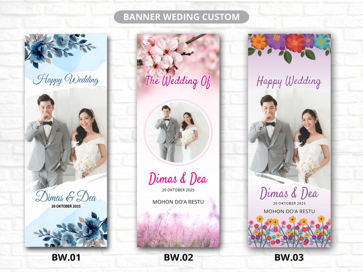 BANNER PERNIKAHAN / WEDDING BANNER / BANNER NIKAH / X BANNER WEDDING ...
