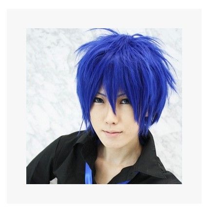 Big Brother KAITO formula Camellia cos wig sapphire anti-warping short ...