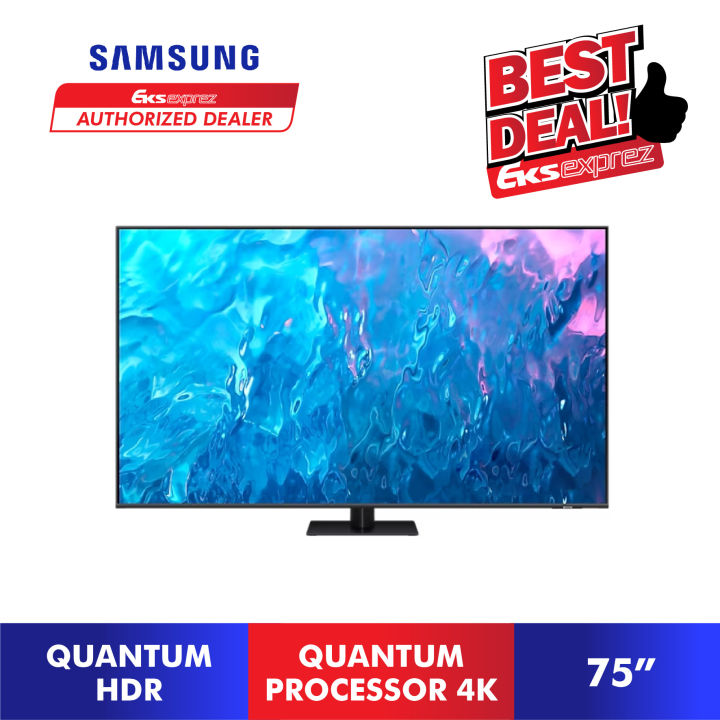 [F.ship + BRACKET] Samsung Q70C QLED (QA75Q70C) 4K Smart TV with ...