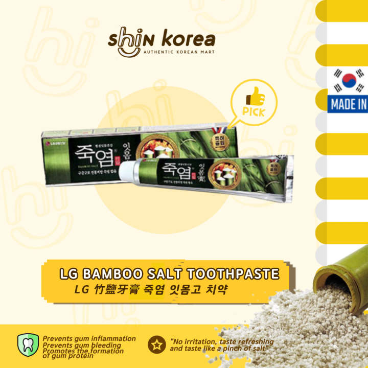SHIN·KOREA LG HEALTHCARE BAMBOO SALT TOOTHPASTE | Lazada