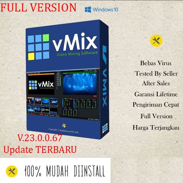 Software Virtual Video Mixer: vMix Pro 23 | Lazada Indonesia