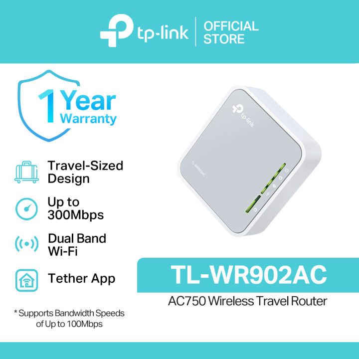 TP-Link TL-WR902AC AC750 Wireless Portable Travel Router | Portable ...