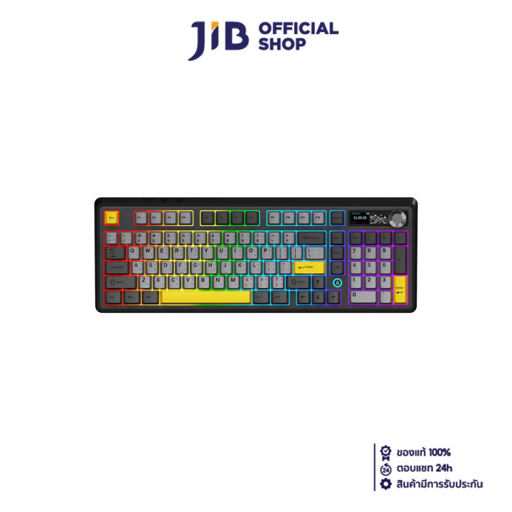 WIRELESS KEYBOARD (คีย์บอร์ดไร้สาย) AJAZZ AK980 LCD (STARRY NIGHT ...