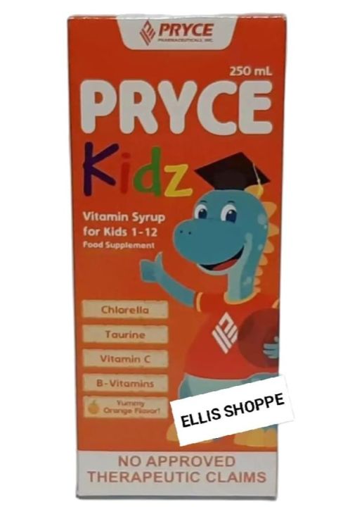 PRYCE KIDZ Vitamin Syrup for Kids 1-12 FOOD SUPPLEMENT 250ml | Lazada PH
