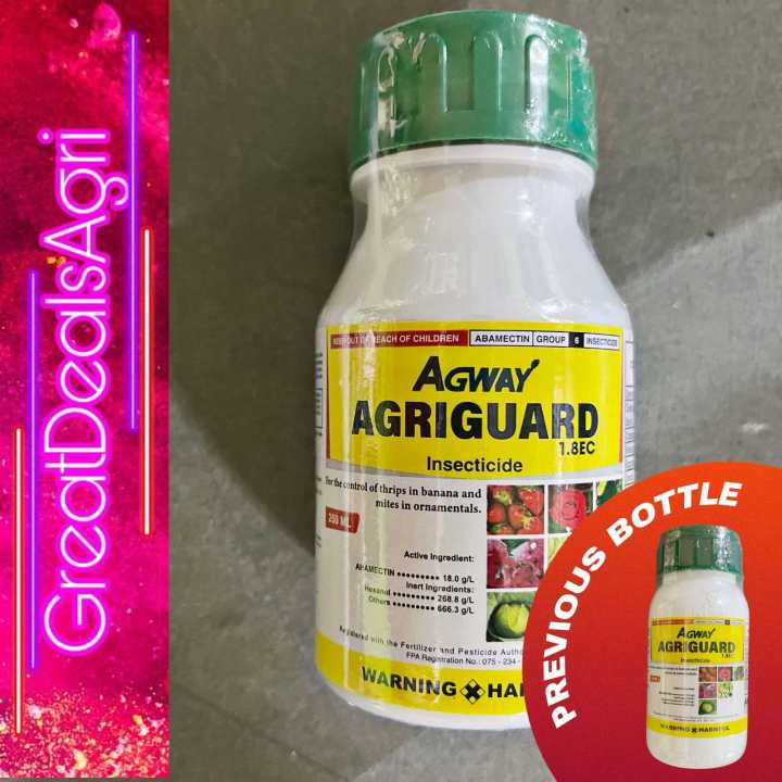AGRIGUARD 1.8EC ABAMECTIN INSECTICIDE (250mL) BY AGWAY | Lazada PH