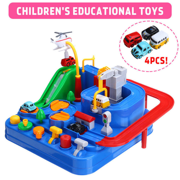 Racing Rail Car Model Educational Toys Children Track Car Adventure ...