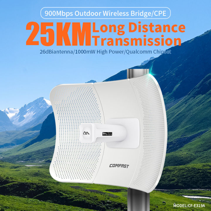 APIEB COMFAST 25KM 900Mbps 5.8G Outdoor Long Range Wireless AP Bridge ...
