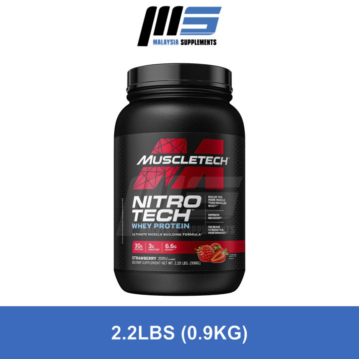 MuscleTech Nitro Tech 2.2lbs | Whey Peptides & Isolate | Protein ... MuscleTech Nitro Tech 2.2lbs | Whey Peptides & Isolate | Protein ...