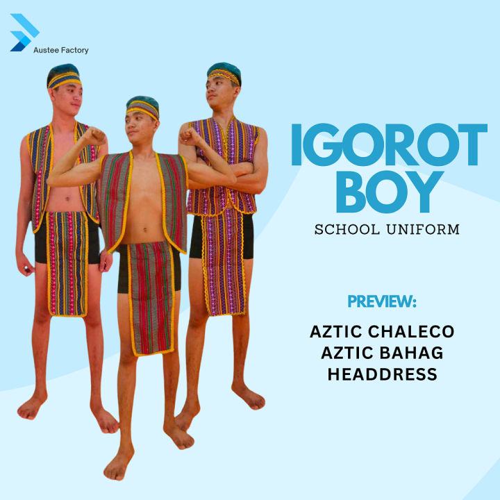 Austee Filipino Igorot Costume Lapu lapu Attire Igorot Baguio Set ...