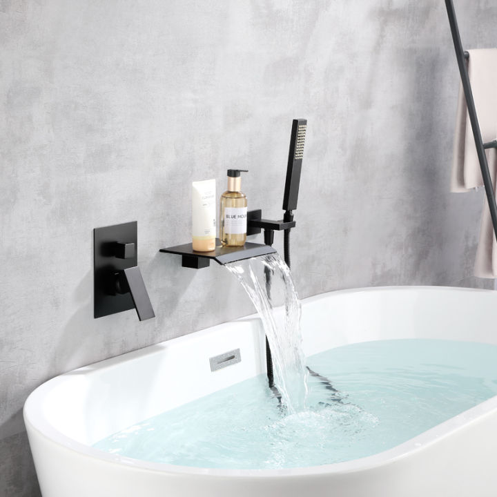 Bevraien concealed embedded wall-type large-flow shower tub waterfall ...
