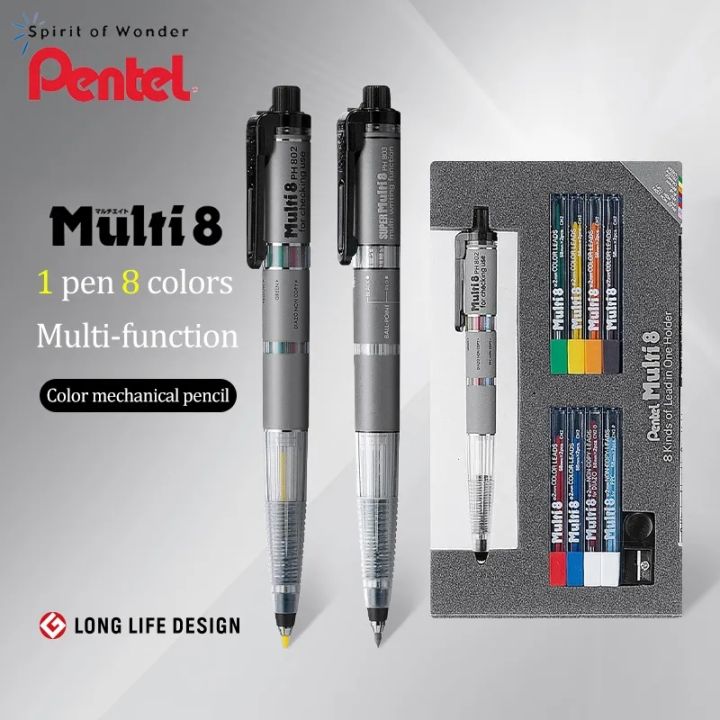 Pentel Multi+8 Designer Drawing 8-in-1 Coloured Pencil 2.0mm Ballpoint ...
