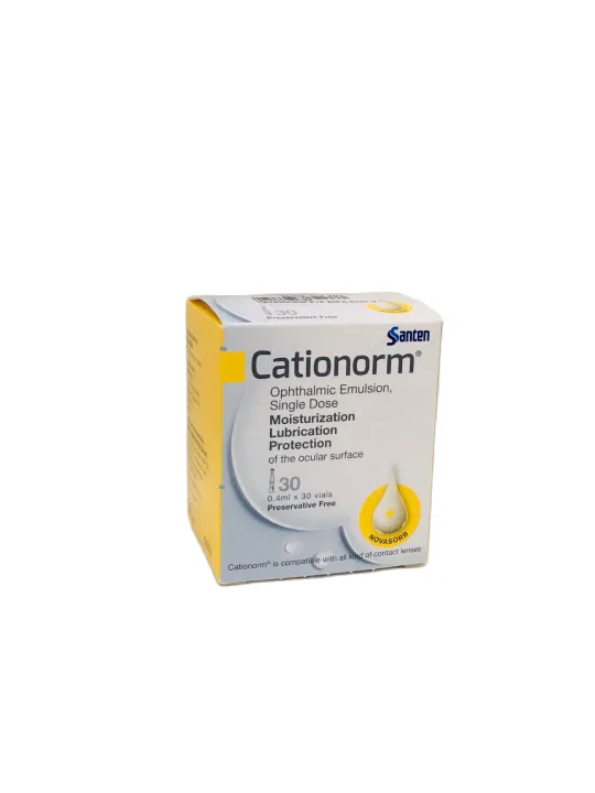 Cationorm Ophthalmic Emulsion Eye Drop 0.4ml*30 | Lazada