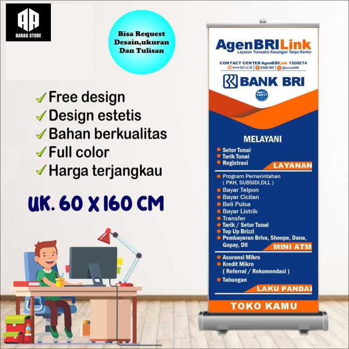 Cetak Banner Cetak Spanduk TARIK UANG UKURAN CUSTOM BISA REQUEST | Lazada Indonesia