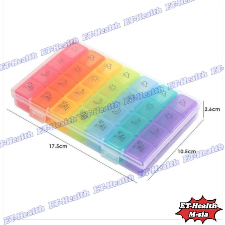 E-TALK Pill Medicine Container Pill Storage medicine Pill Box organizer ...
