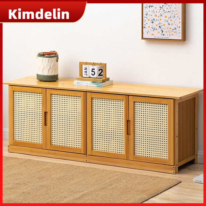 KIMDELIN ตู้ชั้นวางรองเท้าไม้ไผ่รองเท้าเก้าอี้รองเท้ารองเท้าเก็บของ ...