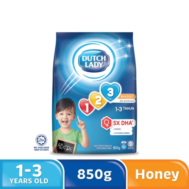 Dutch Lady GUM 123 Honey - 850g (Milk Powder) | Lazada