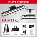 RIXTON Electric Piano 88 Keys Foldable Piano Smart Professional Digital ...