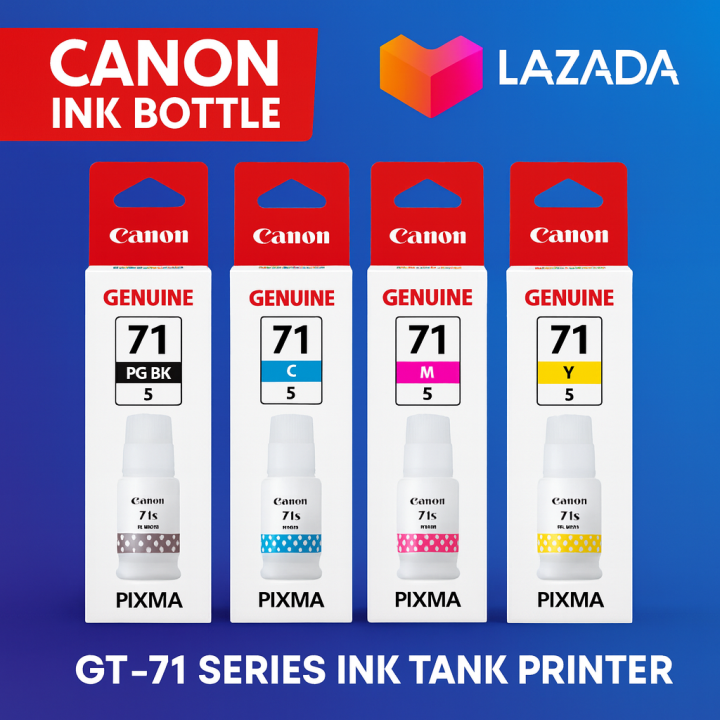 Canon PIXMA 71 PGBK Black Ink Bottle | Genuine Pigment Ink for G-Series ...