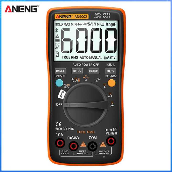 Bluetooth-compatible Digital Multimeter 6000 Counts AC/DC Current ...