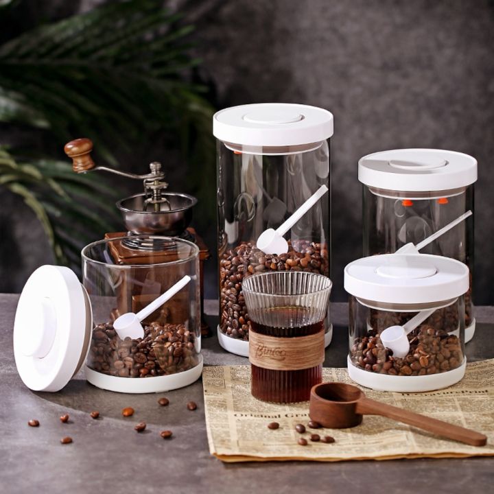 LPCUQJ 1 cái Trong suốt Với muỗng Cho hạt gạo Thủy tinh Hộ gia đình ...