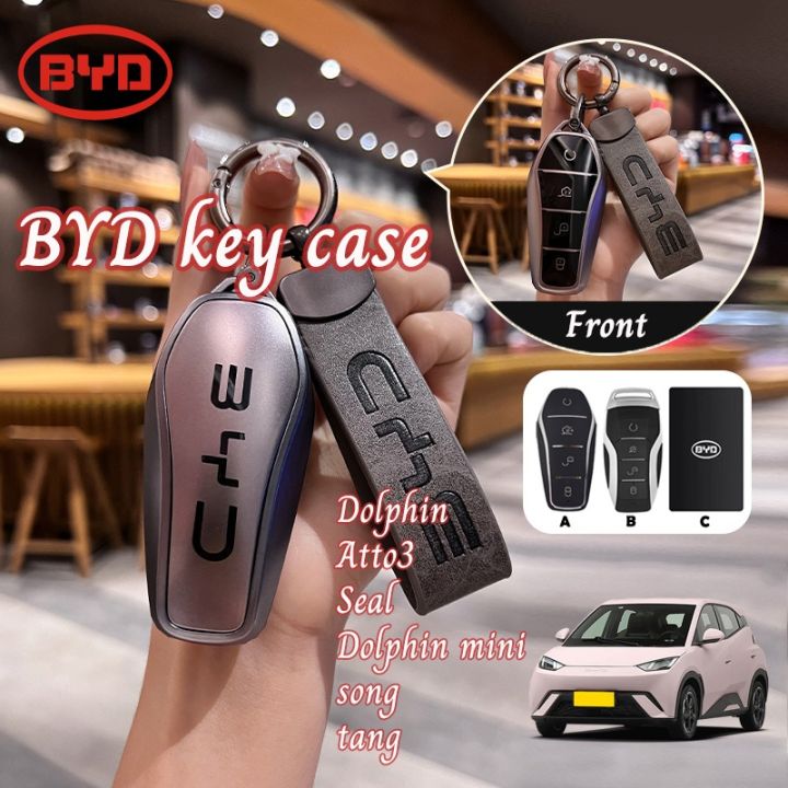 byd car keychain for atto3 dolphin seal key cover dolphin key case seal ...