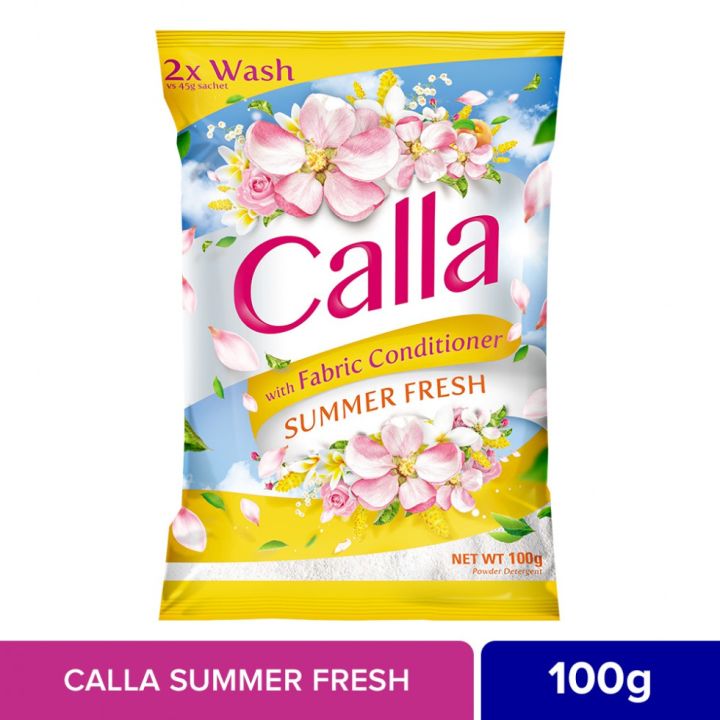 Calla Laundry Detergent Powder Summer Fresh 100g 6s | Lazada PH