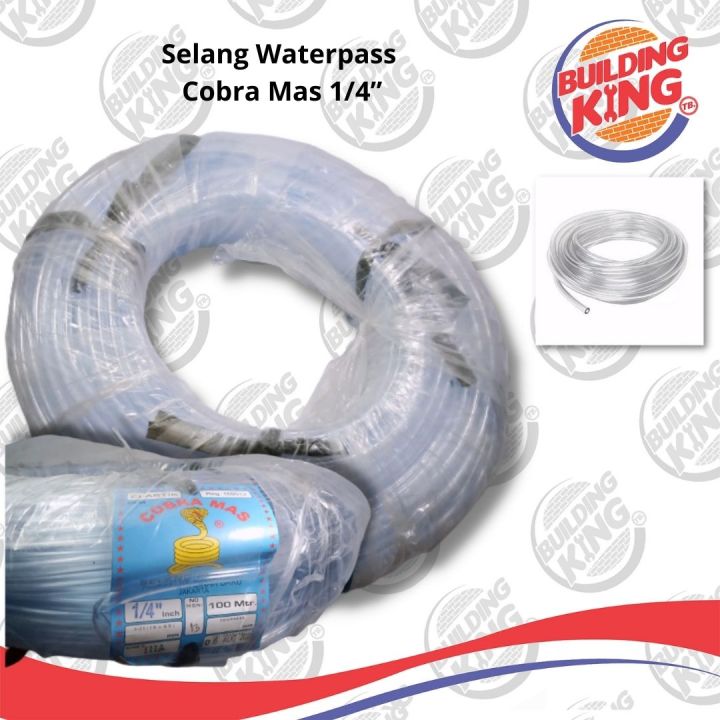Selang Air Cobra Mas Waterpass 1/4'' Inchi Bening Transparan | Lazada ...