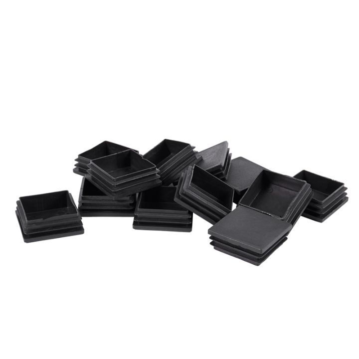 50mm x 50mm Plastic Square End Blind Plugs Cap Pipe Inserts 12pcs ...