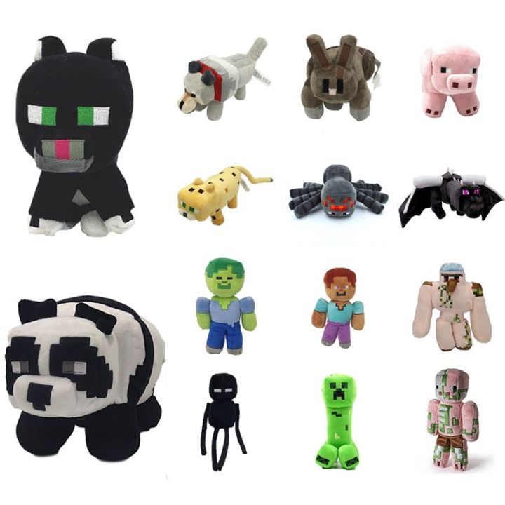 Minecraft Minecraft Toys Plush Creeper Enderman Wolf Stuffed Pixel Toys ...