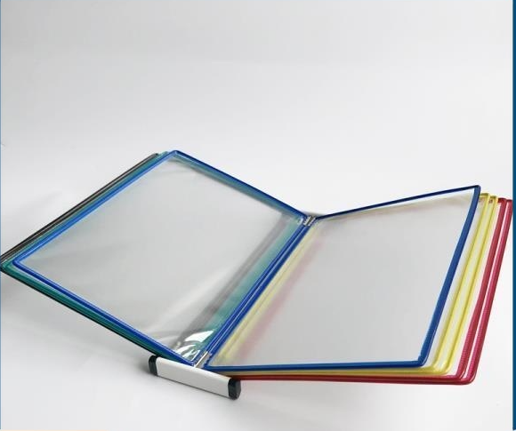 A4 Wall-Mounted Folder Page-Turning Display File Rack Document Rack ...