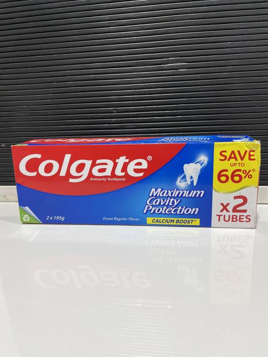 Colgate® Maximum Cavity Protection Toothpaste Anticavity Toothpaste 195g Twin Pack | Lazada PH