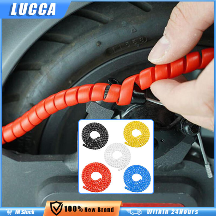 1m Electric Scooter Bike Spiral Cable Protector Spiral Brake Line ...